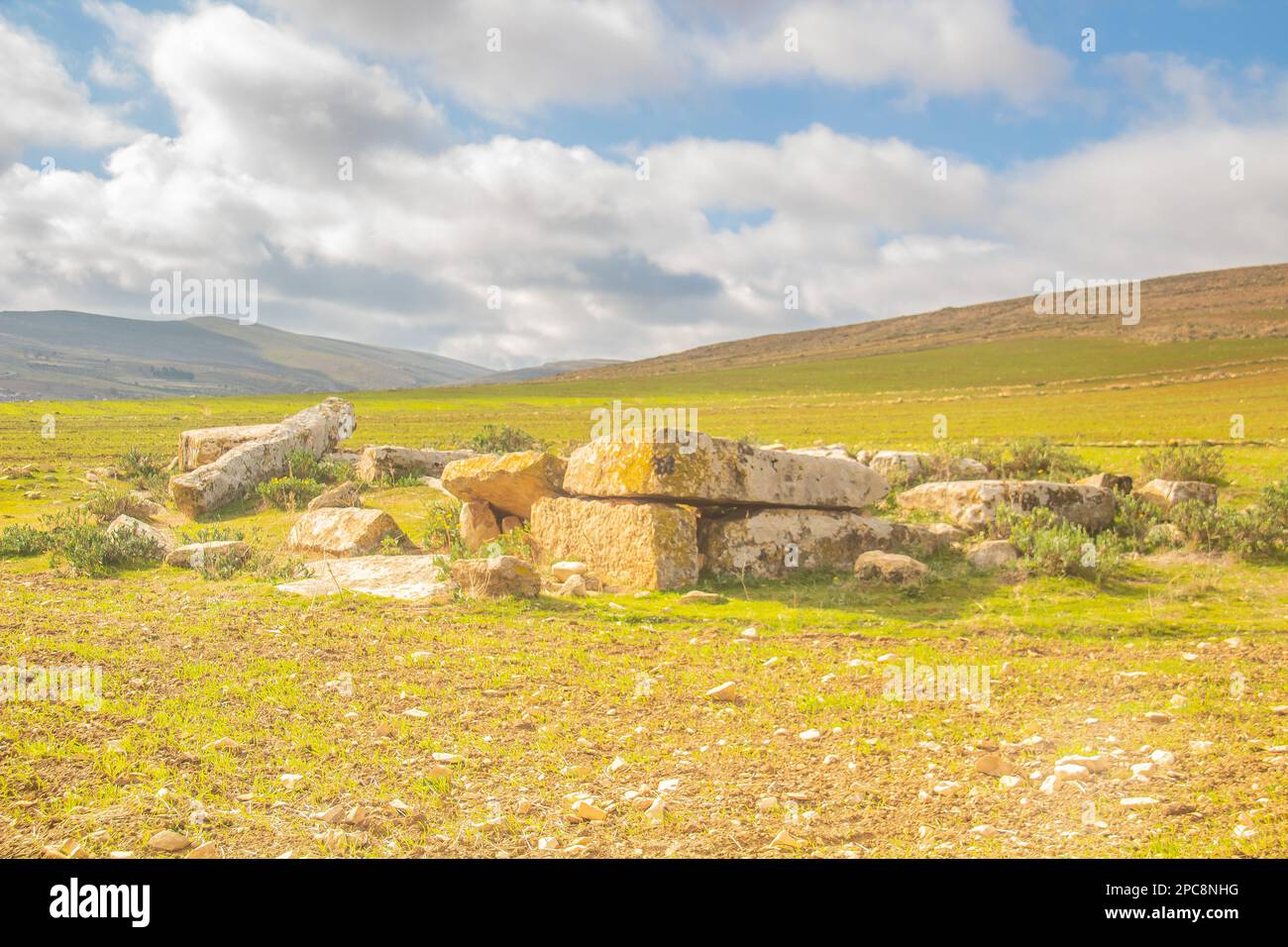 Dolmens in western Tunisia. Les Mégalithes d'Ellès, Kef, Tunisia ...