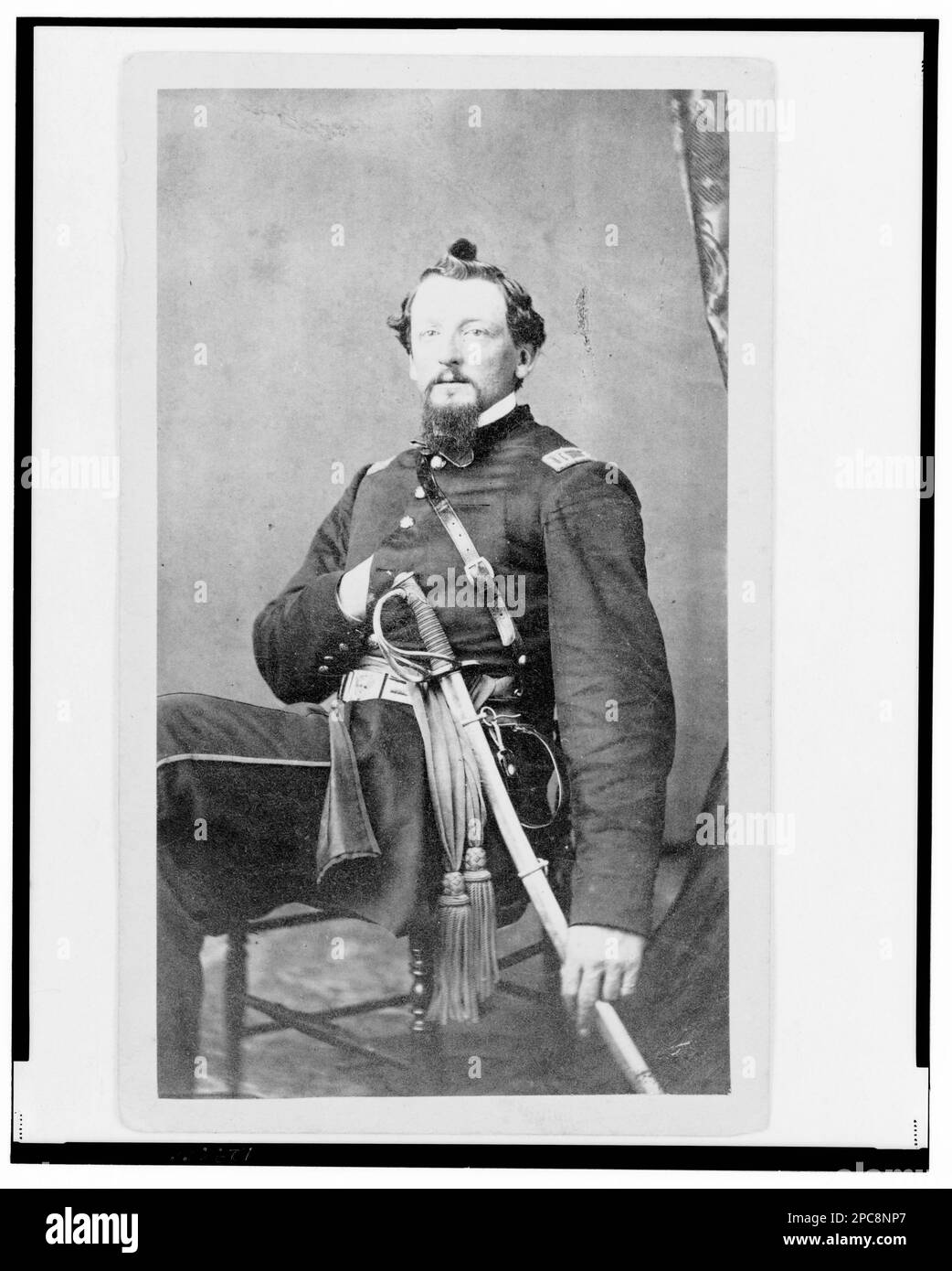 Major Charles S. Cotter, Union officer, Chief of Artillery, full-length ...