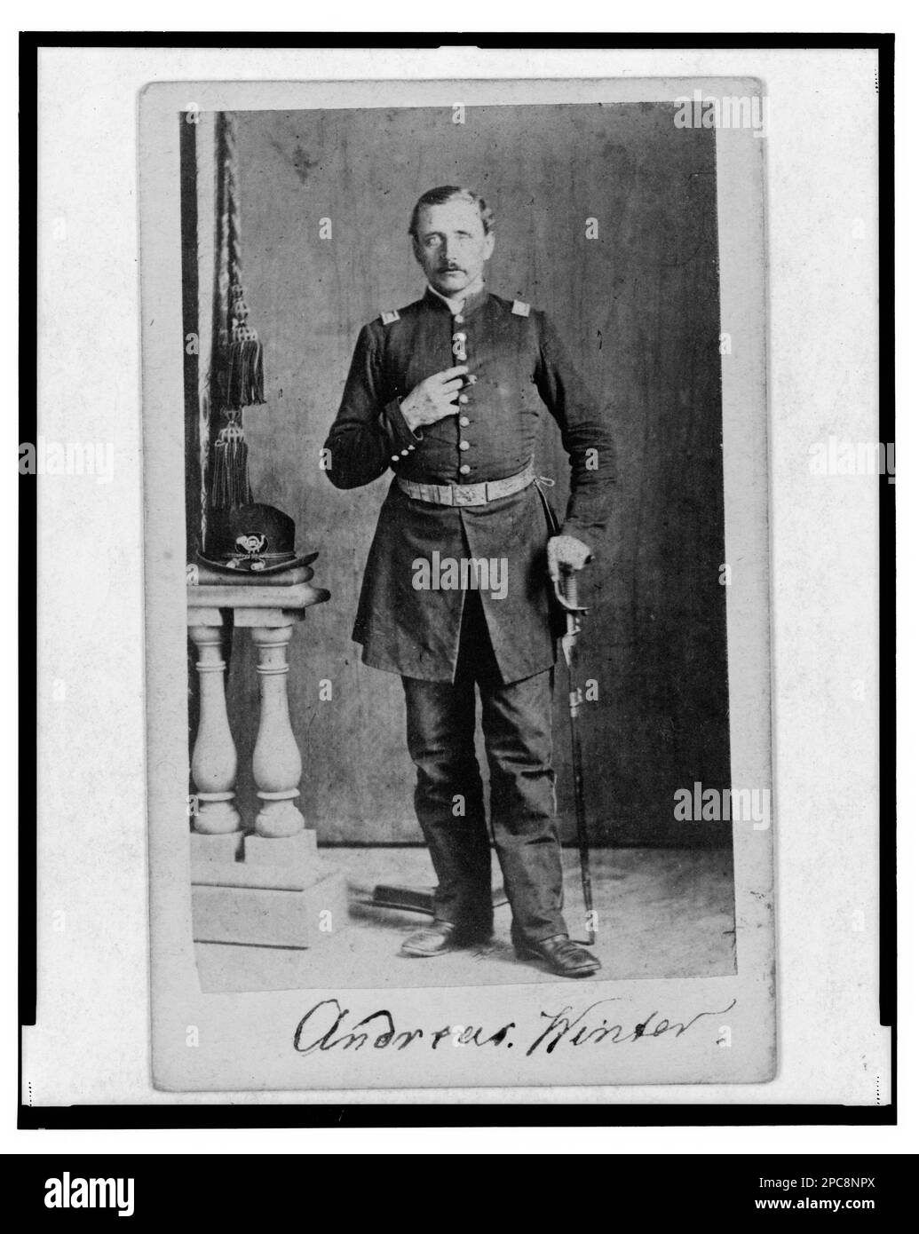 Captain Andreas Winter, Union officer in the 32nd Indiana Regiment ...