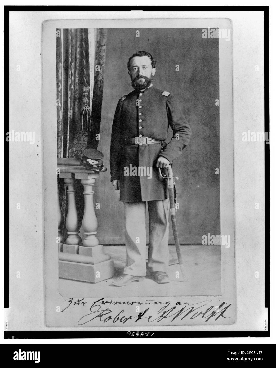 Lieutenant Robert A. Wolff, Union officer in the 32nd Indiana Regiment ...