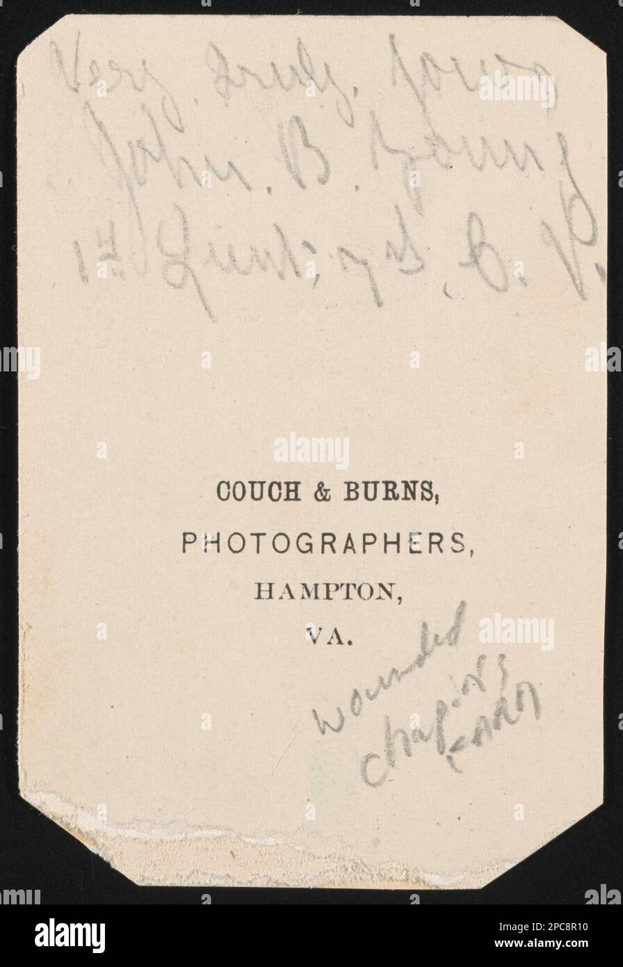 Captain John B. Young of Cos. I, D, F and G, 7th Connecticut Infantry Regiment in uniform ...