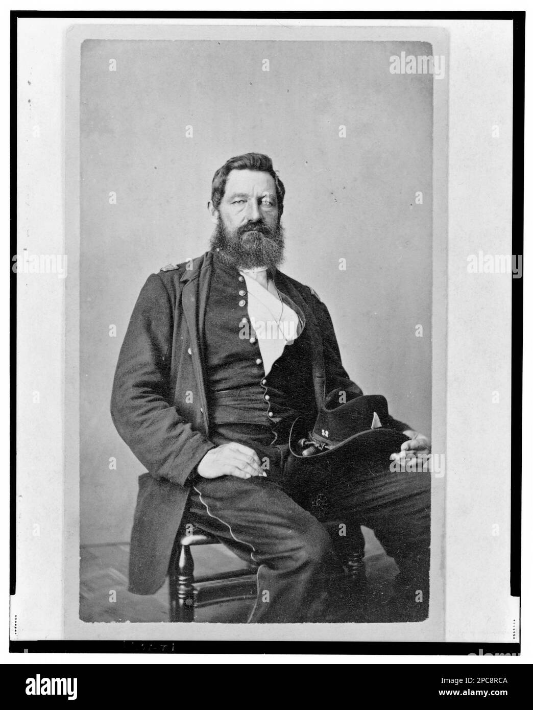 Jean Allard Jeancon, Union officer, half-length portrait, seated ...