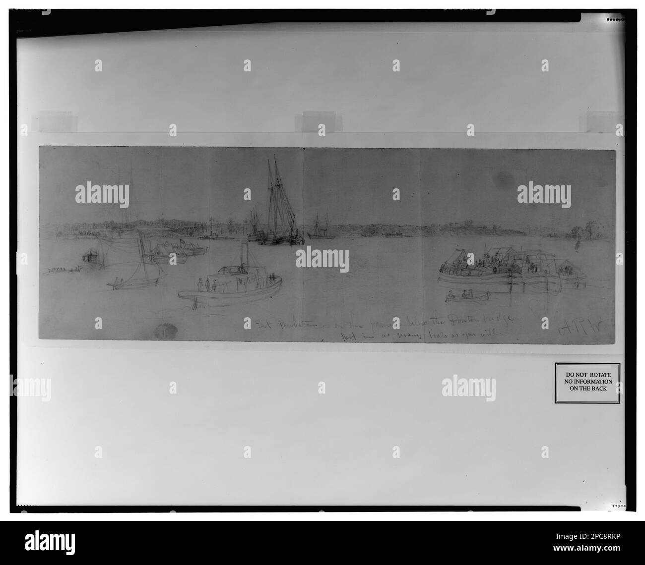 Fort Powhatan--on the James--below the Pontoon bridge. Morgan ...