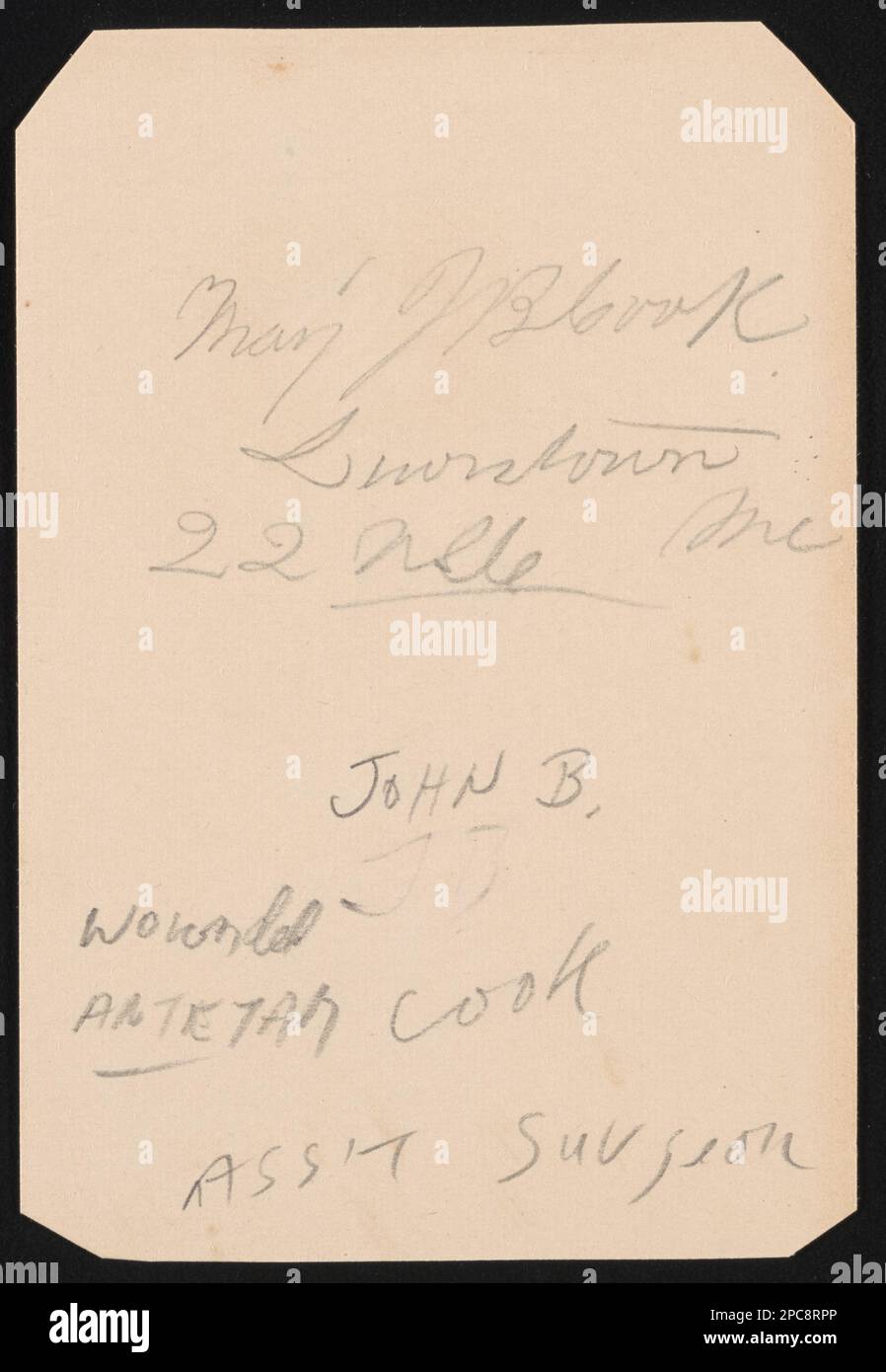 Lieutenant Colonel John B. Cook of Co. K, 1st Maine Infantry Regiment ...