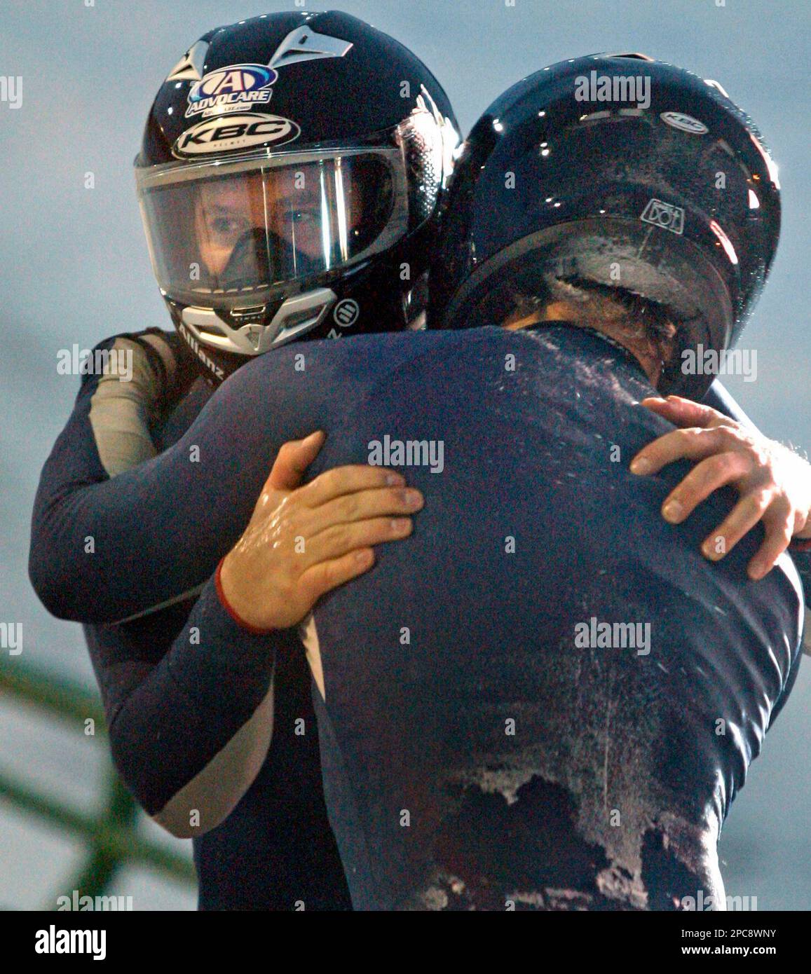 Steven Holcomb, left, and Brock Kreitzburg, of the United States ...