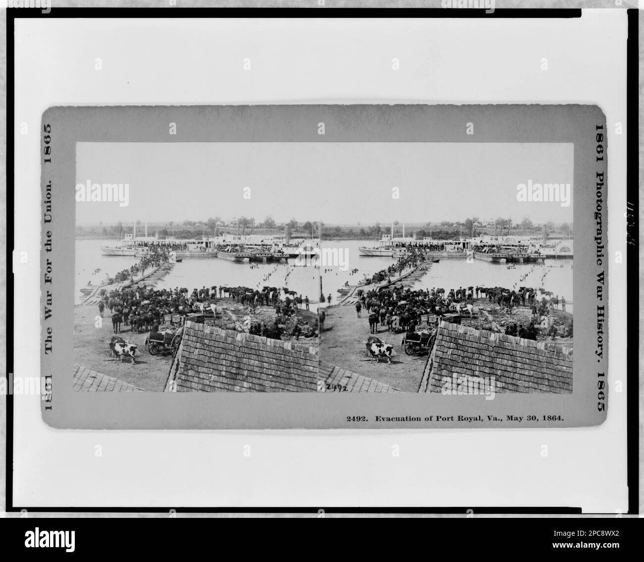 Evacuation of Port Royal, Virginia, May 30, 1864. Civil War Photograph ...