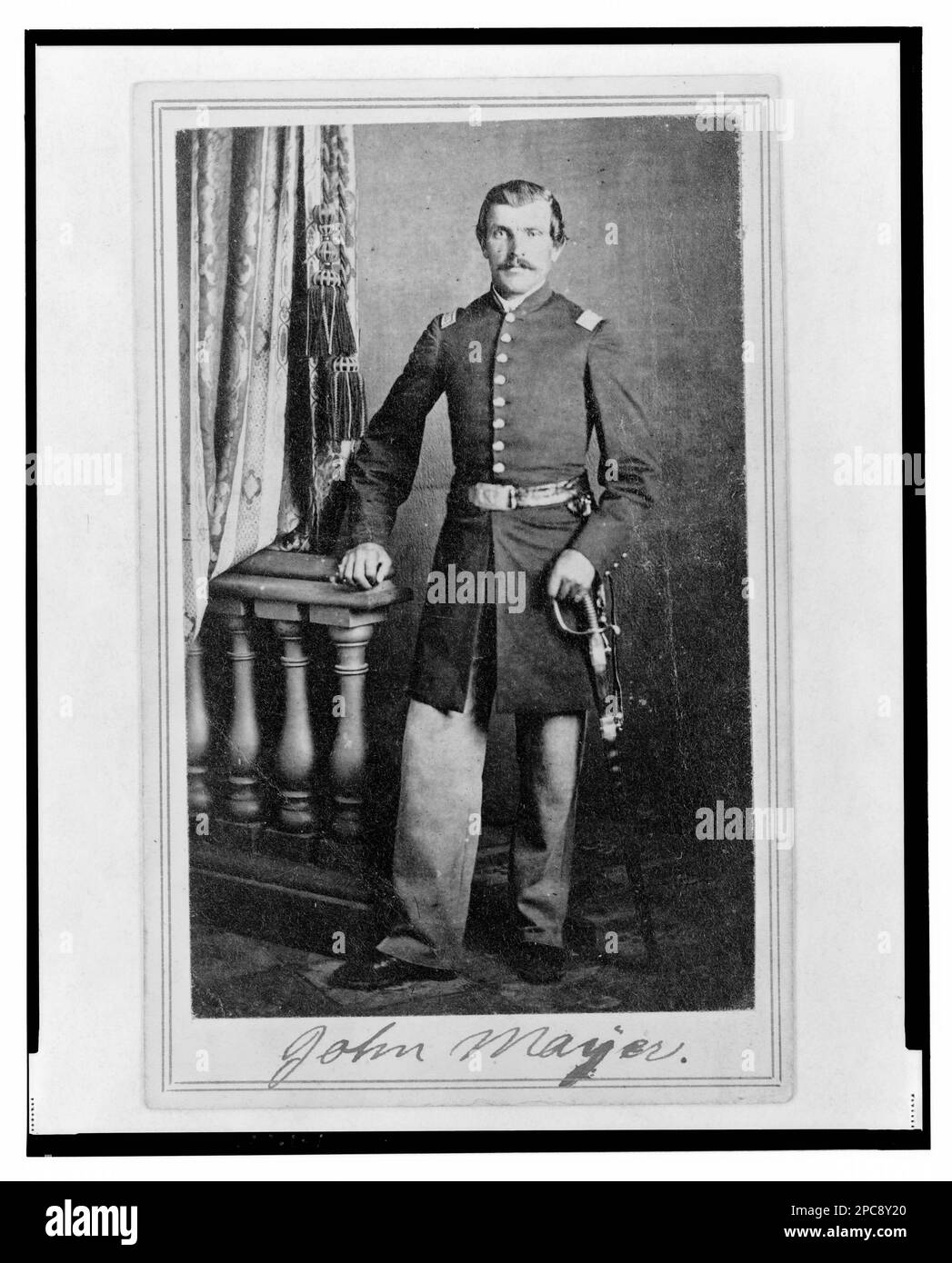Lieutenant John Mayer (Meyer), Union officer in the 32nd Indiana ...