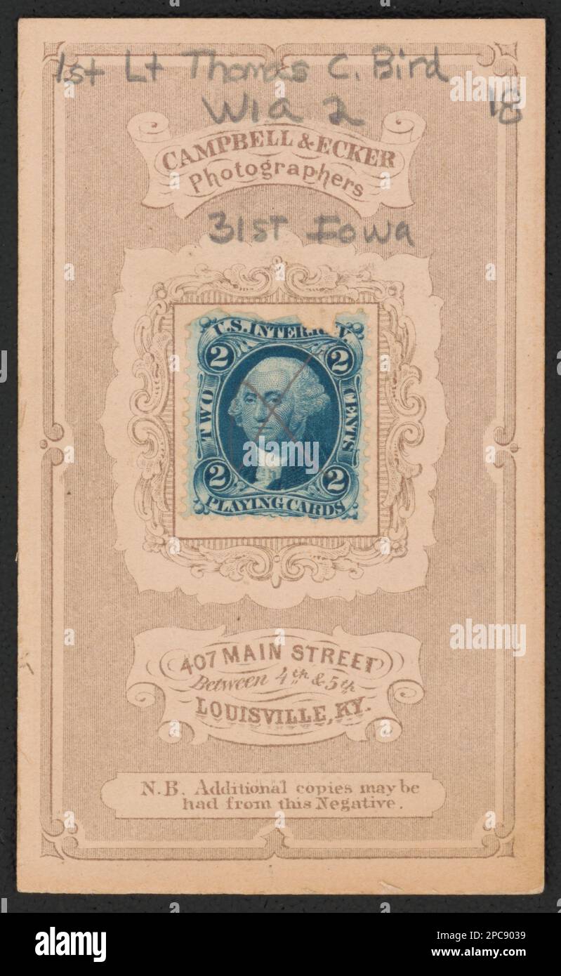 Lieutenant Thomas C. Bird of Co. C, 31st Iowa Infantry Regiment in ...