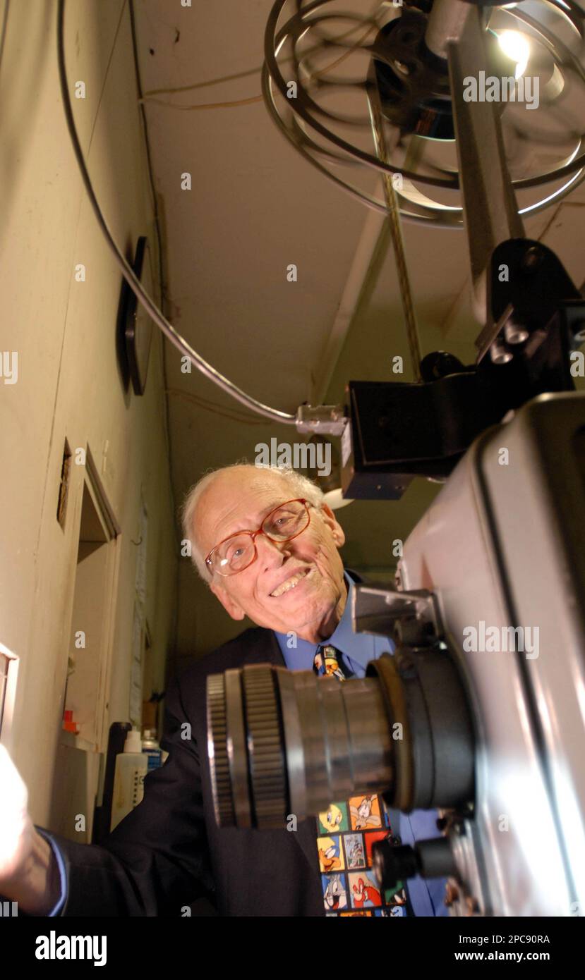 Rene Brunet, owner of the Prytania Theatre in New Orleans, poses in the ...