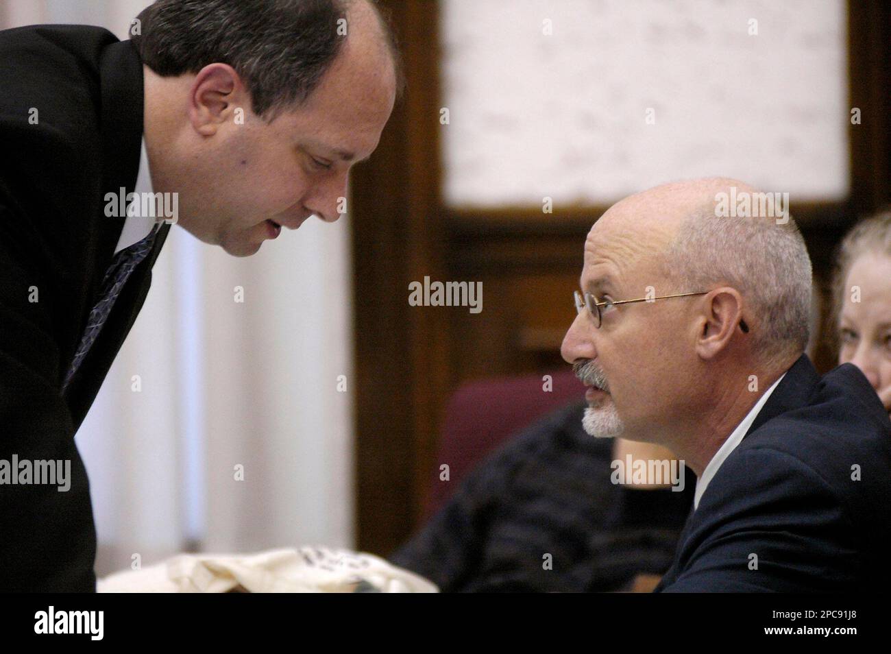 Ken Myers, left, and Richard Drucker, attorneys for Michael and Sharen ...