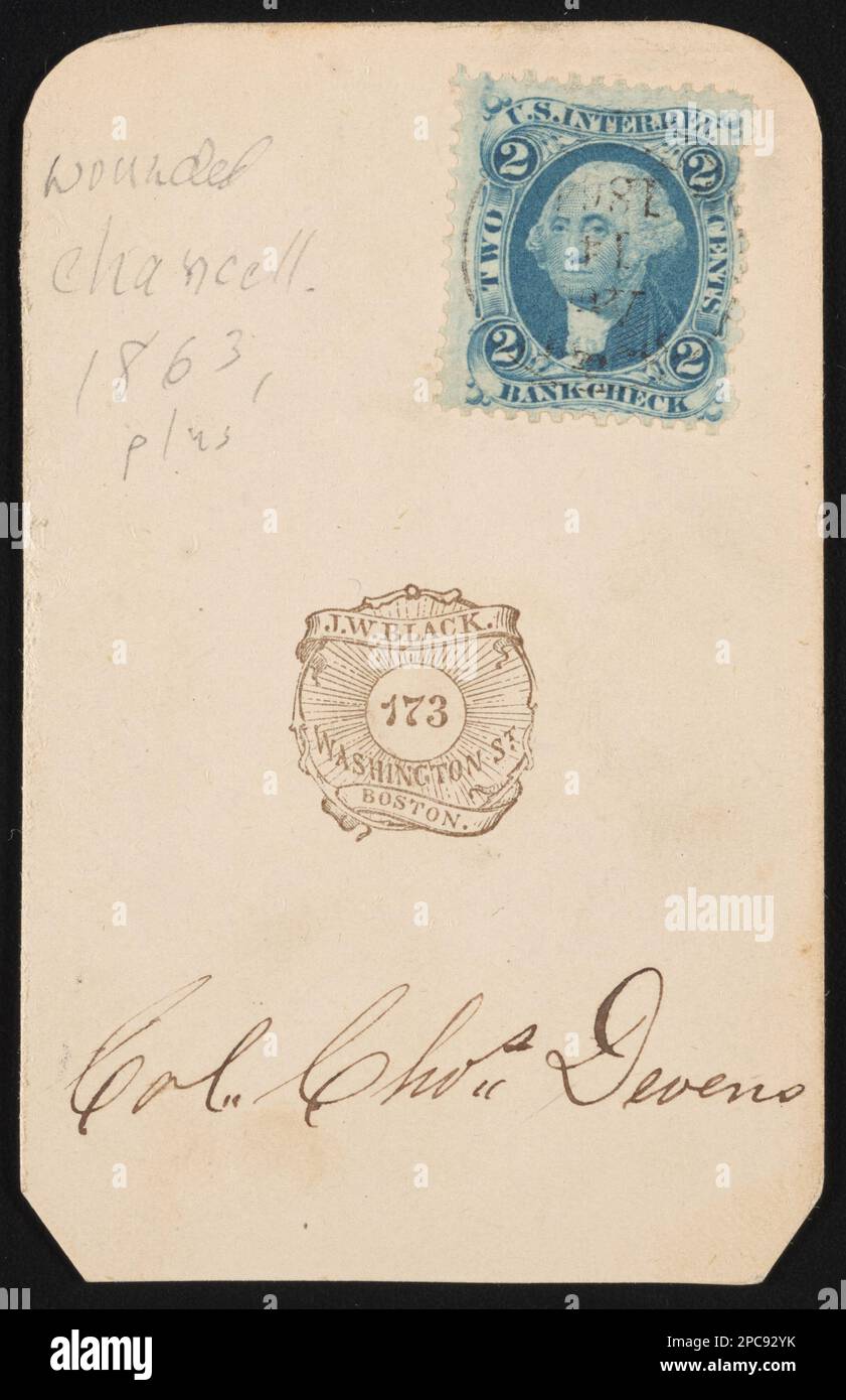 Brigadier General Charles Devens of 3rd Massachusetts Rifles Battalion ...