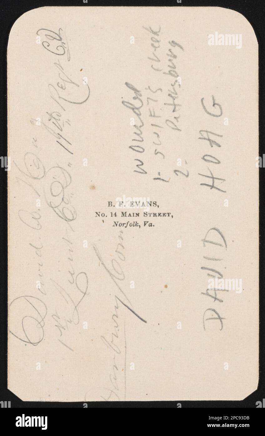 Captain David A. Hoag of Cos. A and G, 11th Connecticut Infantry Regiment in uniform / B.F ...