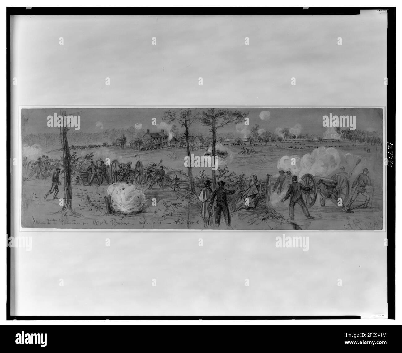 June 2nd Position nr. Cold Harbor--rifle pits in the front. Morgan ...