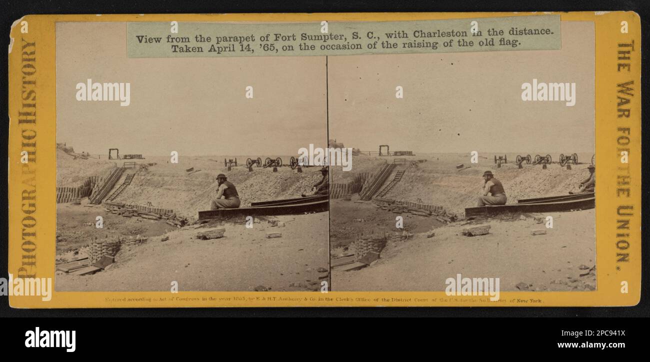 View from the parapet of Fort Sumpter (i.e. Sumter), South Carolina ...