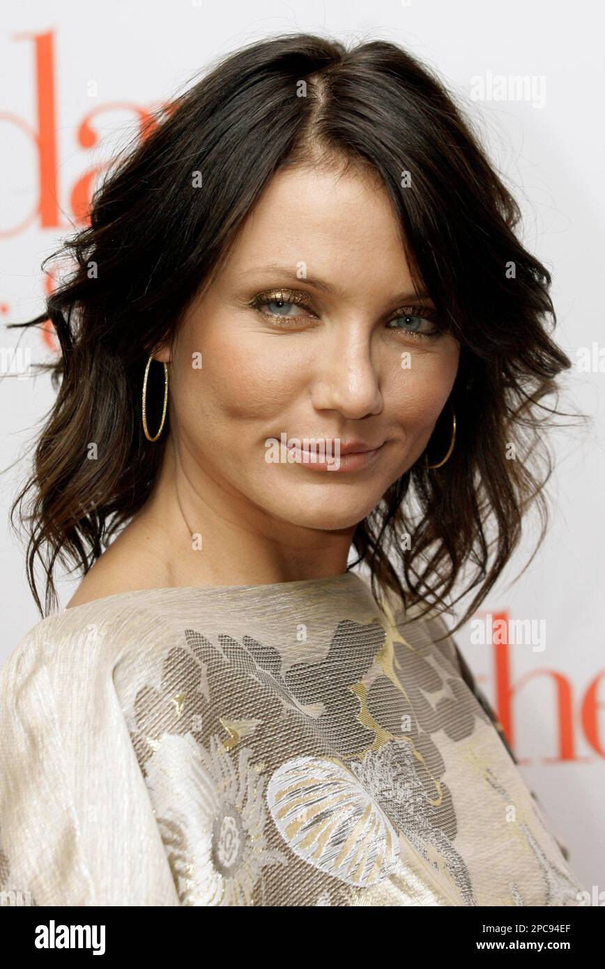 Actor Cameron Diaz poses for photographers during red-carpet arrivals ...