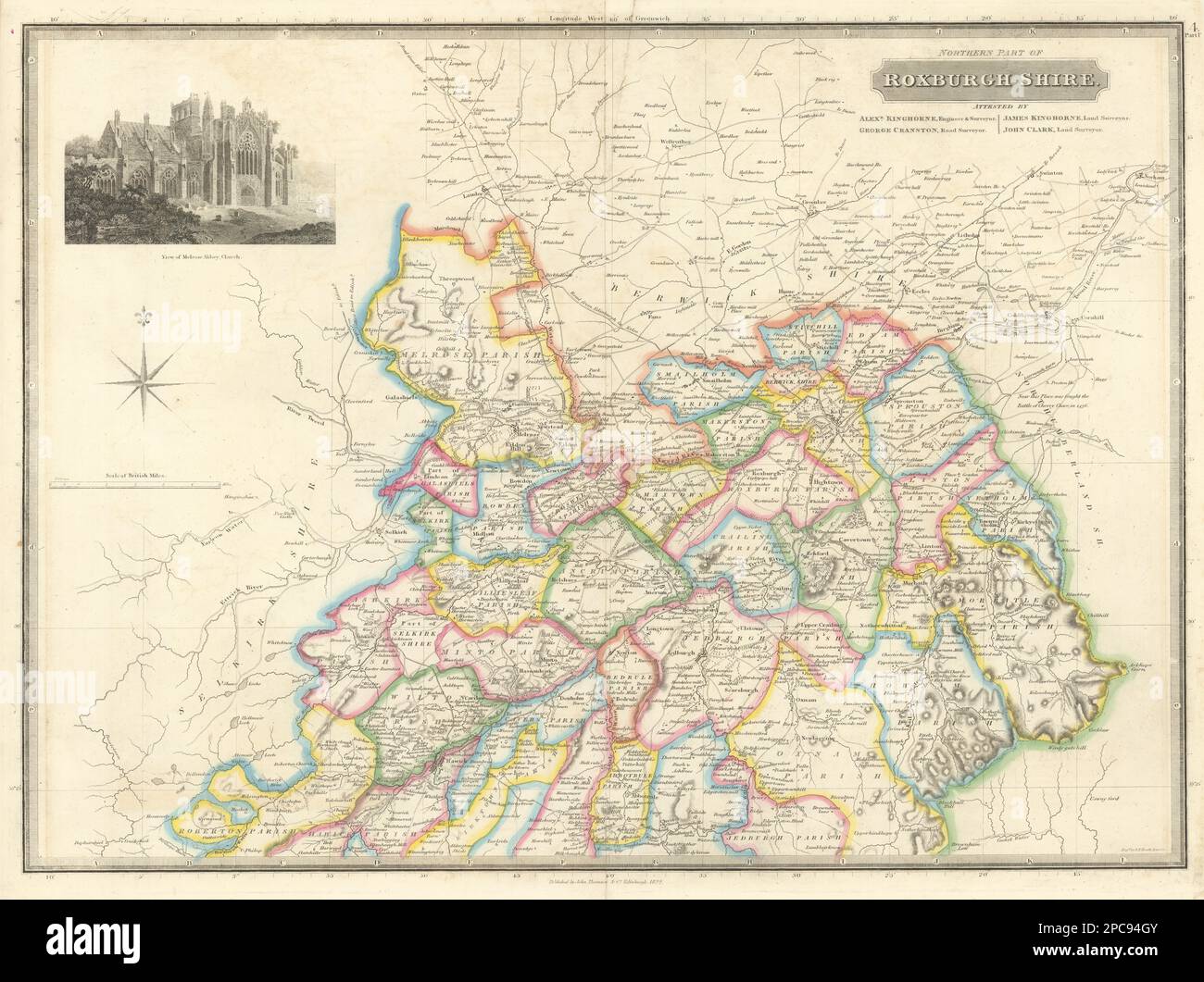 Northern Roxburghshire Jedburgh Hawick Melrose Kelso Galashiels THOMSON ...