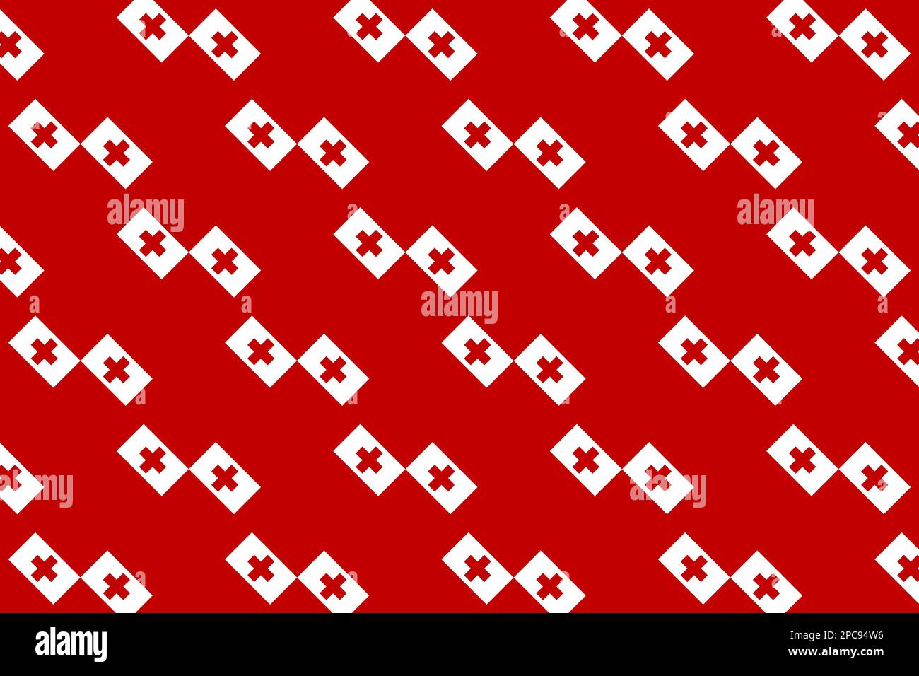 Geometric pattern in the colors of the national flag of Tonga. The ...