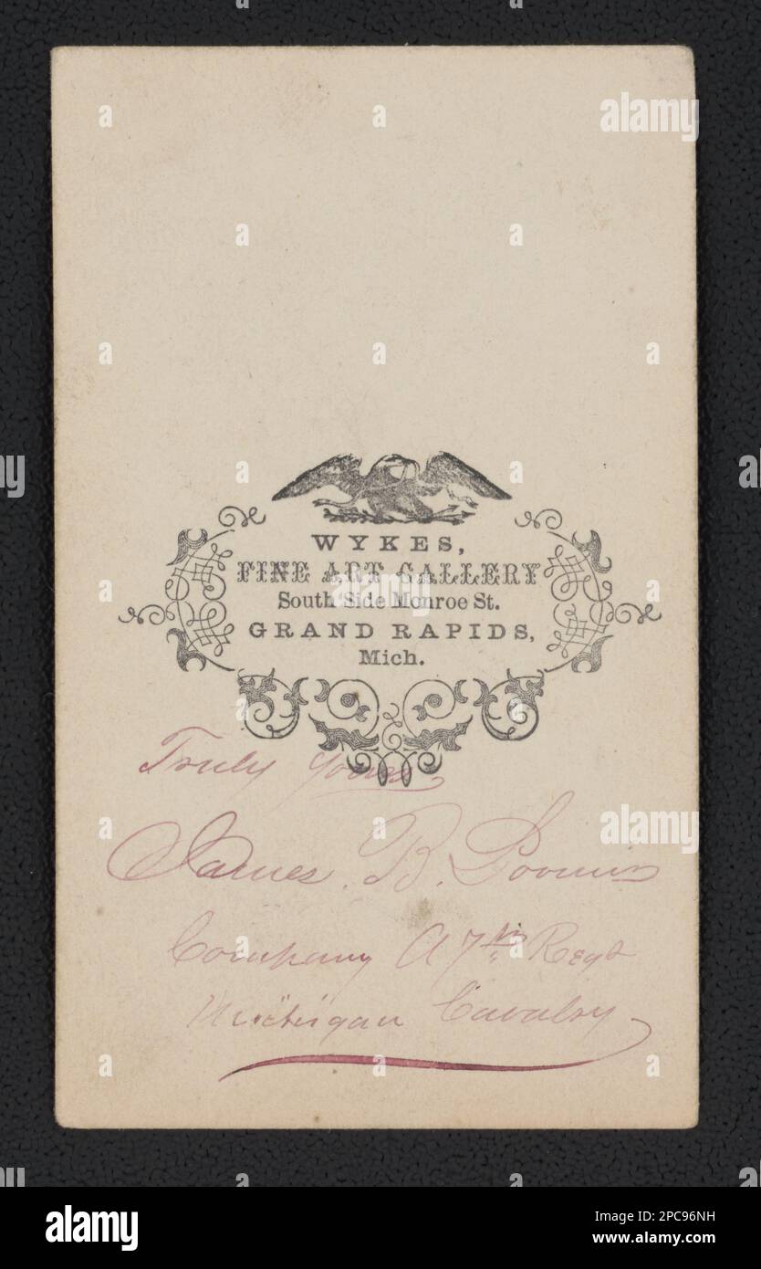 Captain James B. Loomis of Co. A and Co. M, 7th Michigan Cavalry ...