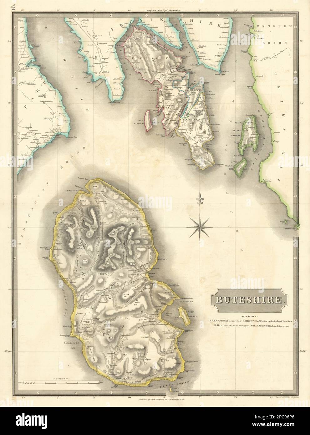 Buteshire. Isle of Arran. Scotland. Machrie Whiting Bay Lamlash THOMSON ...