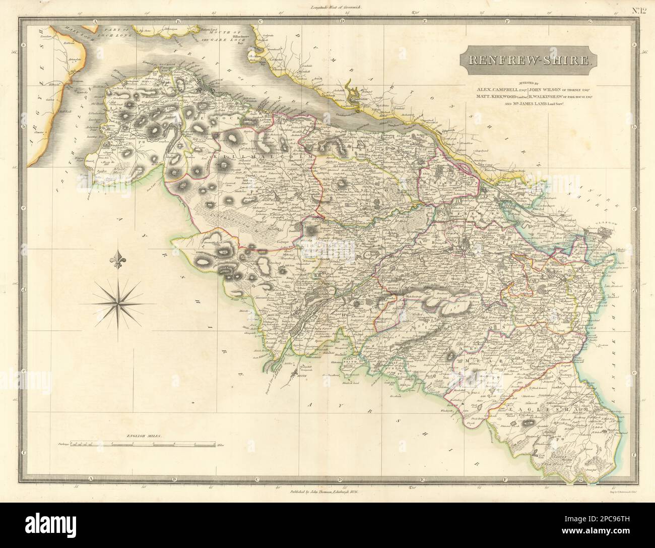 Barrhead map hi-res stock photography and images - Alamy