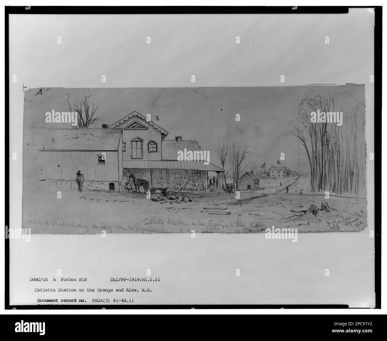 Catlett's Station on the Orange & Alex. R.R. / E Forbes.. Morgan ...