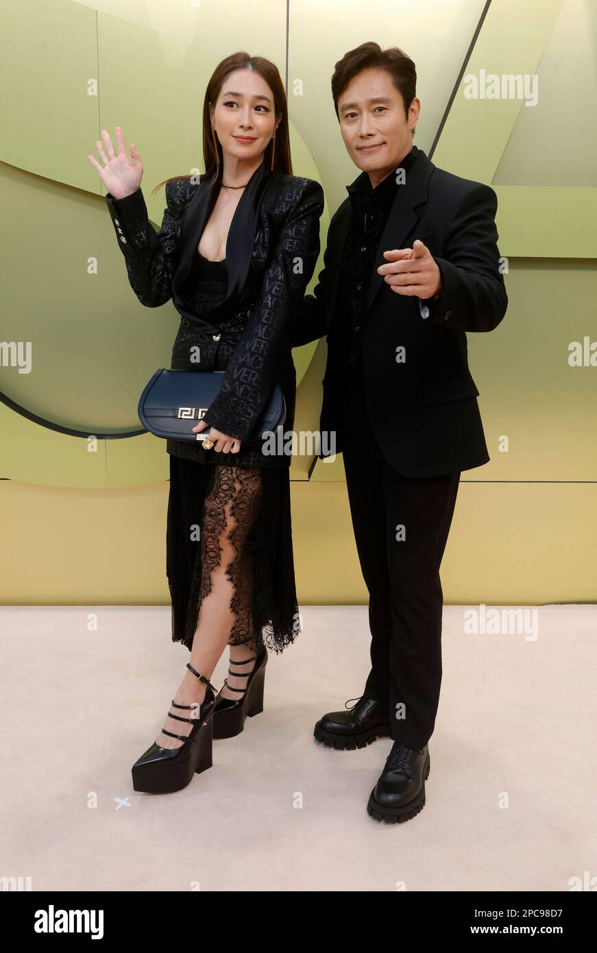 West Hollywood, California, USA. 9th Mar, 2023. Lee Min-jung, Lee Byung ...