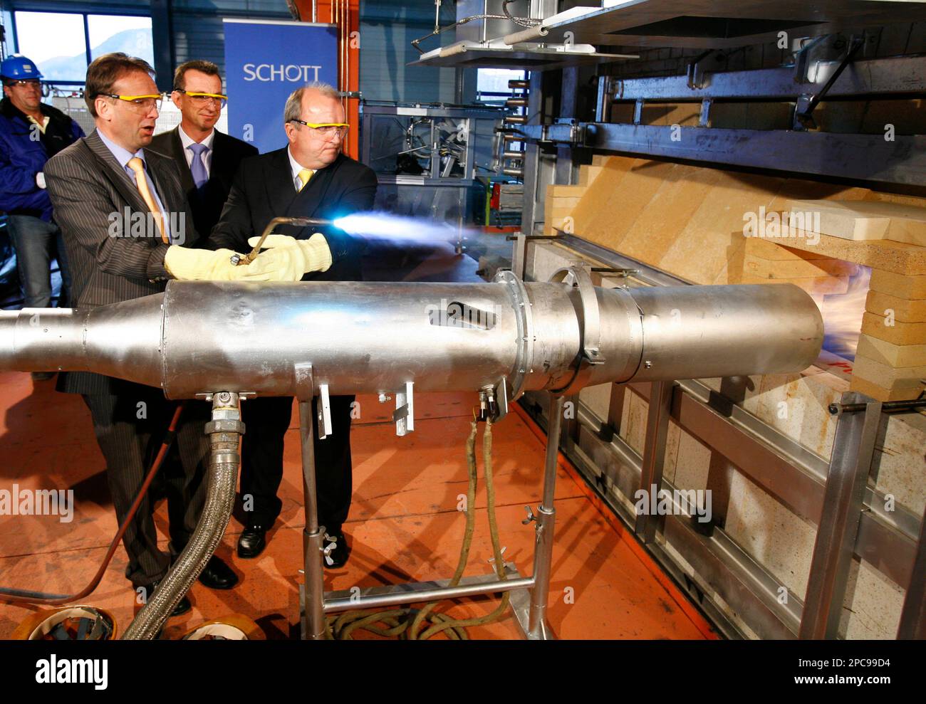 Dieter Althaus, Ministerpraesident Thueringens, Karl-Peter Merz ...