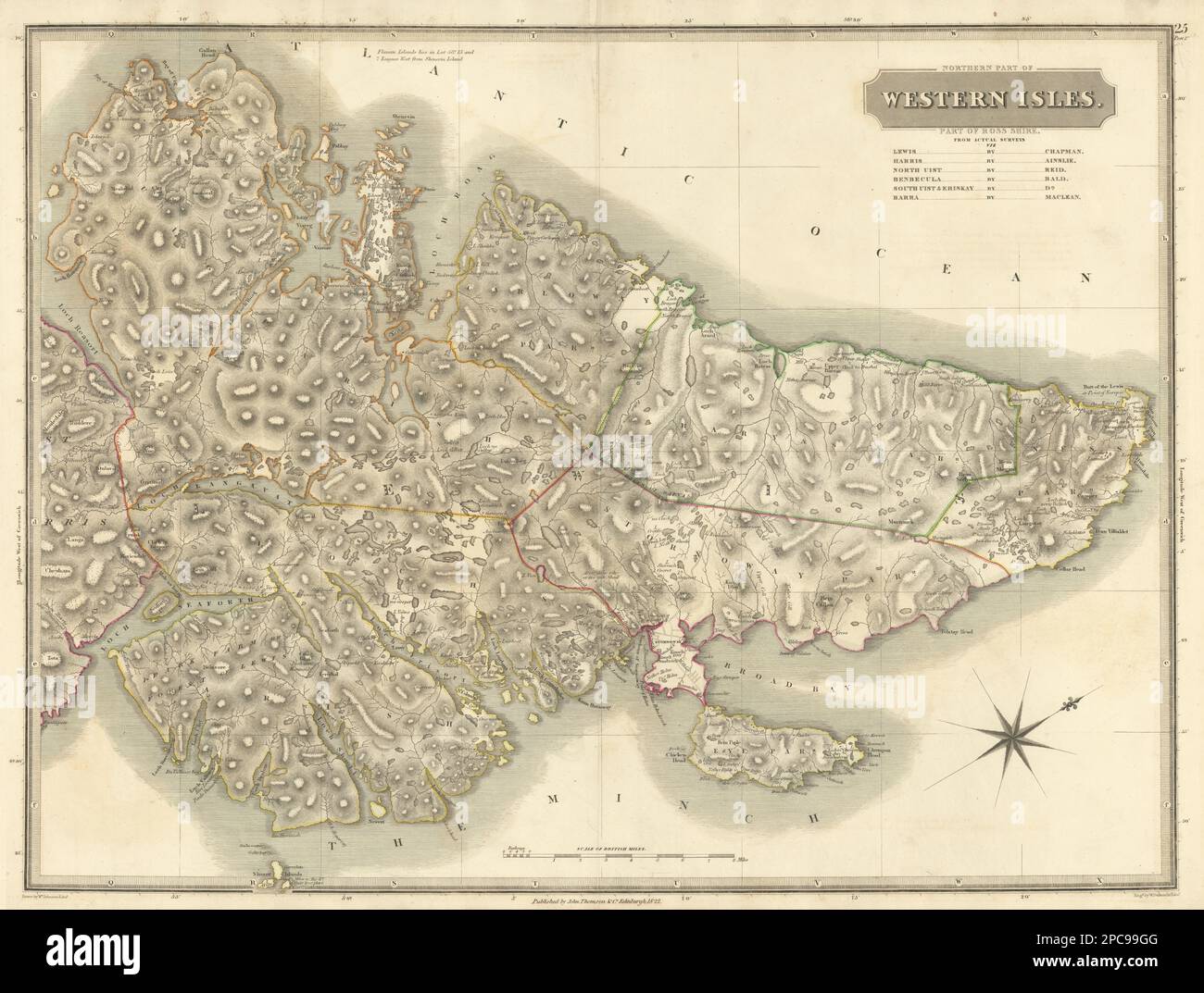 Western Isles north. Ross & Cromartyshires. Stornoway Harris. THOMSON ...
