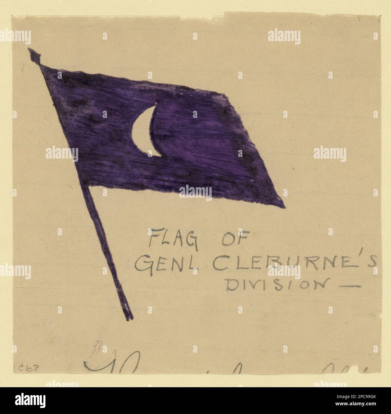 Flag of Genl Cleburne's Division. Morgan collection of Civil War ...