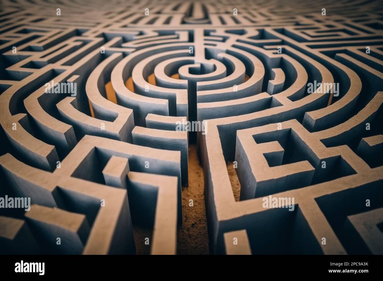 Stone circle maze hi-res stock photography and images - Alamy