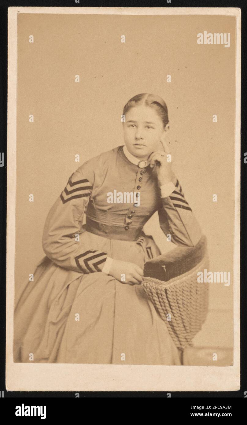 Unidentified nurse possibly on the staff of Seminary Hospital, Washington, D.C.. Liljenquist ...