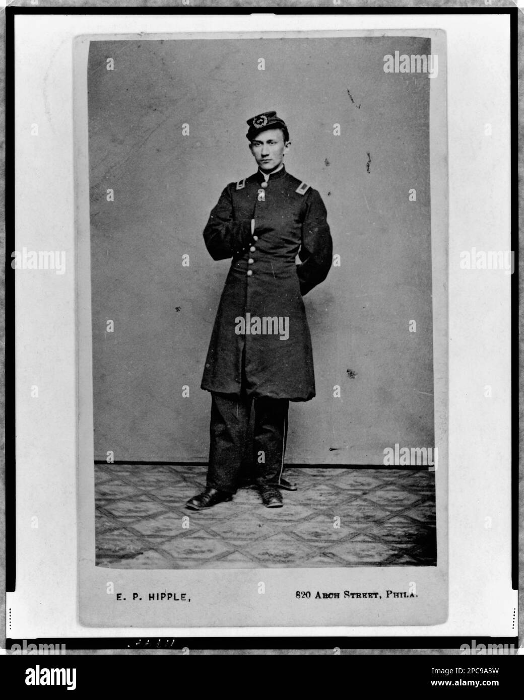 William H. Lambert, Union officer, full-length portrait, standing, with ...