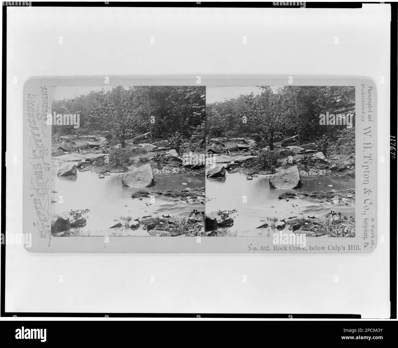 Rock Creek, below Culp's Hill. Civil War Photograph Collection, No. 502 ...