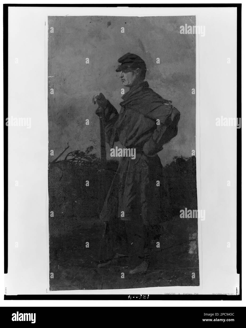 Camp sentry, Rappahannock Station, Virginia. Morgan collection of Civil ...