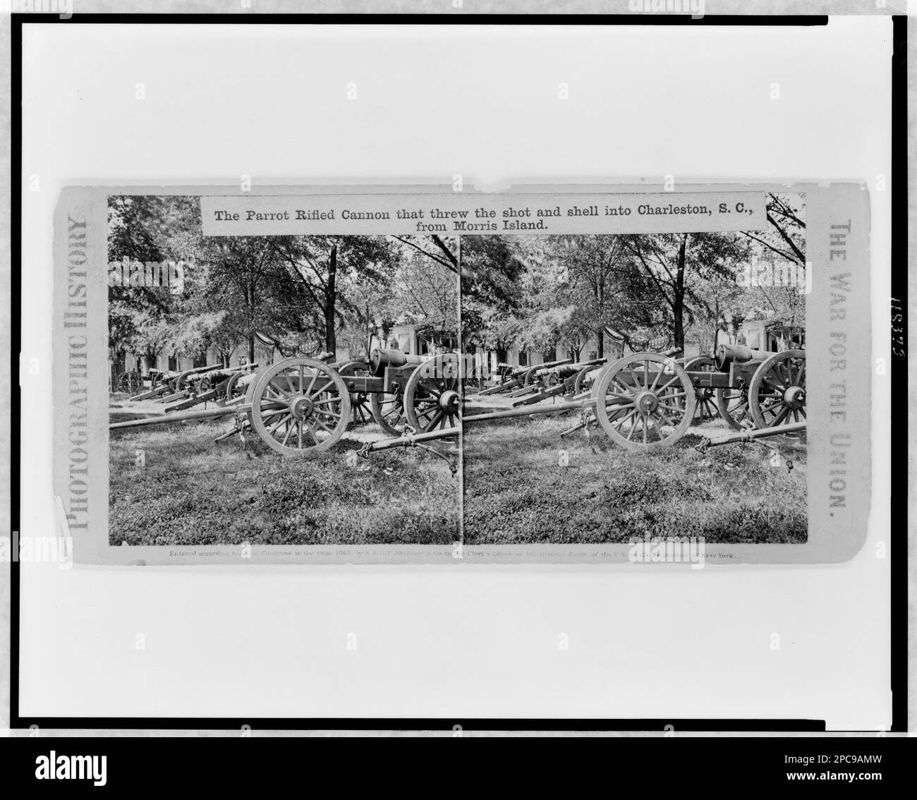 The Parrot Rifled Cannon that threw the shot and shell into Charleston ...