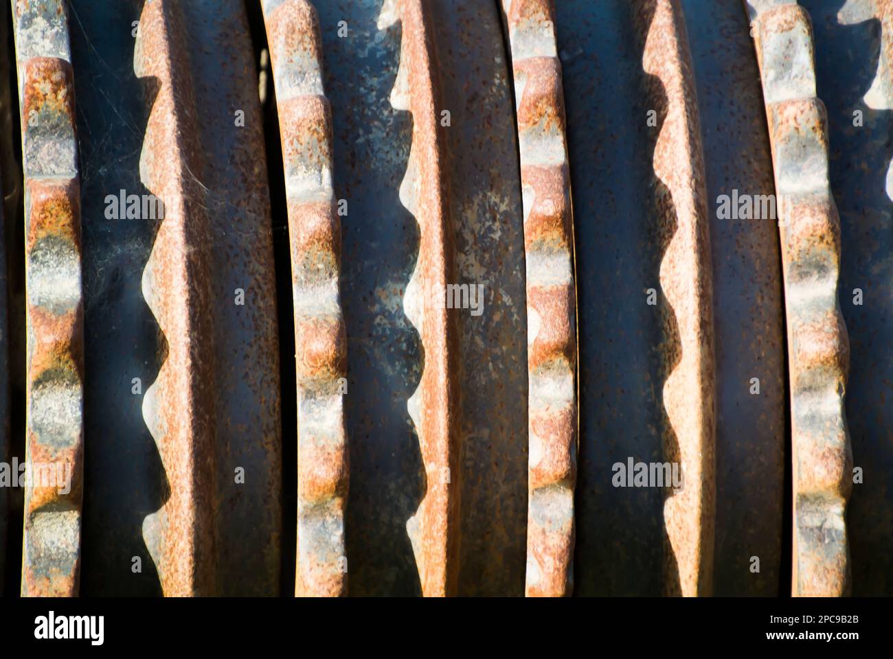 Rusty Farm Gears Stock Photo - Alamy