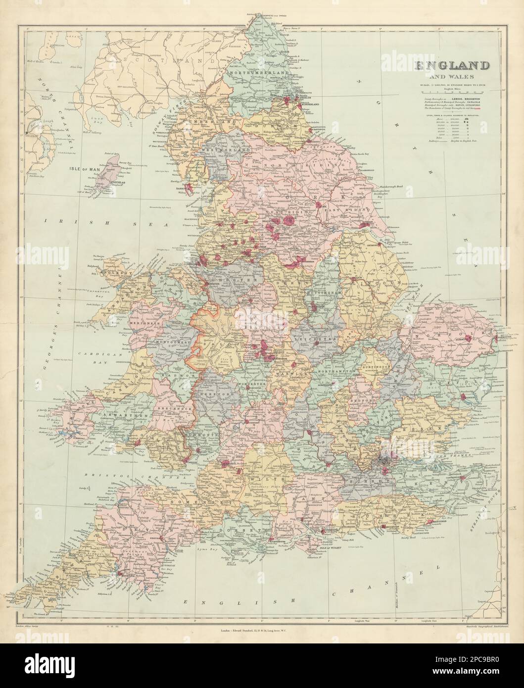 Map of wales counties hi-res stock photography and images - Alamy