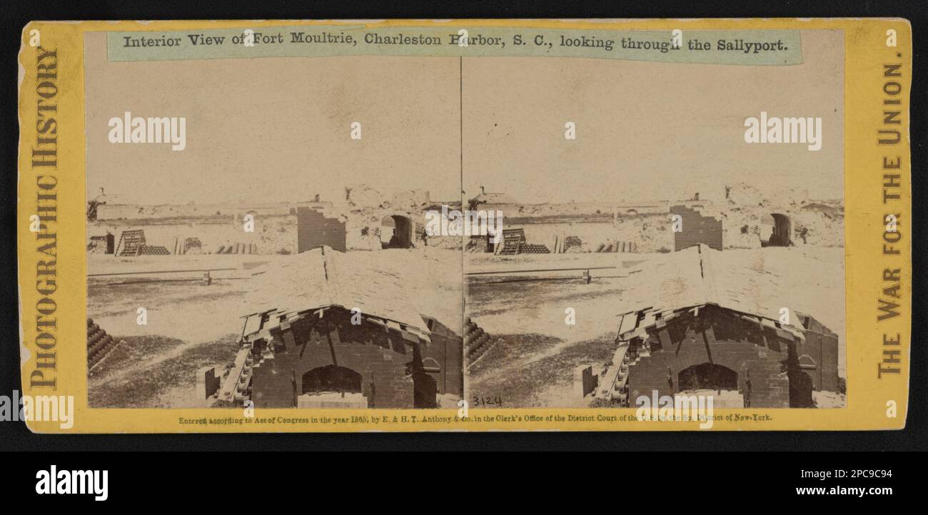 Interior view of Fort Moultrie, Charleston Harbor (i. e. Sullivan's ...