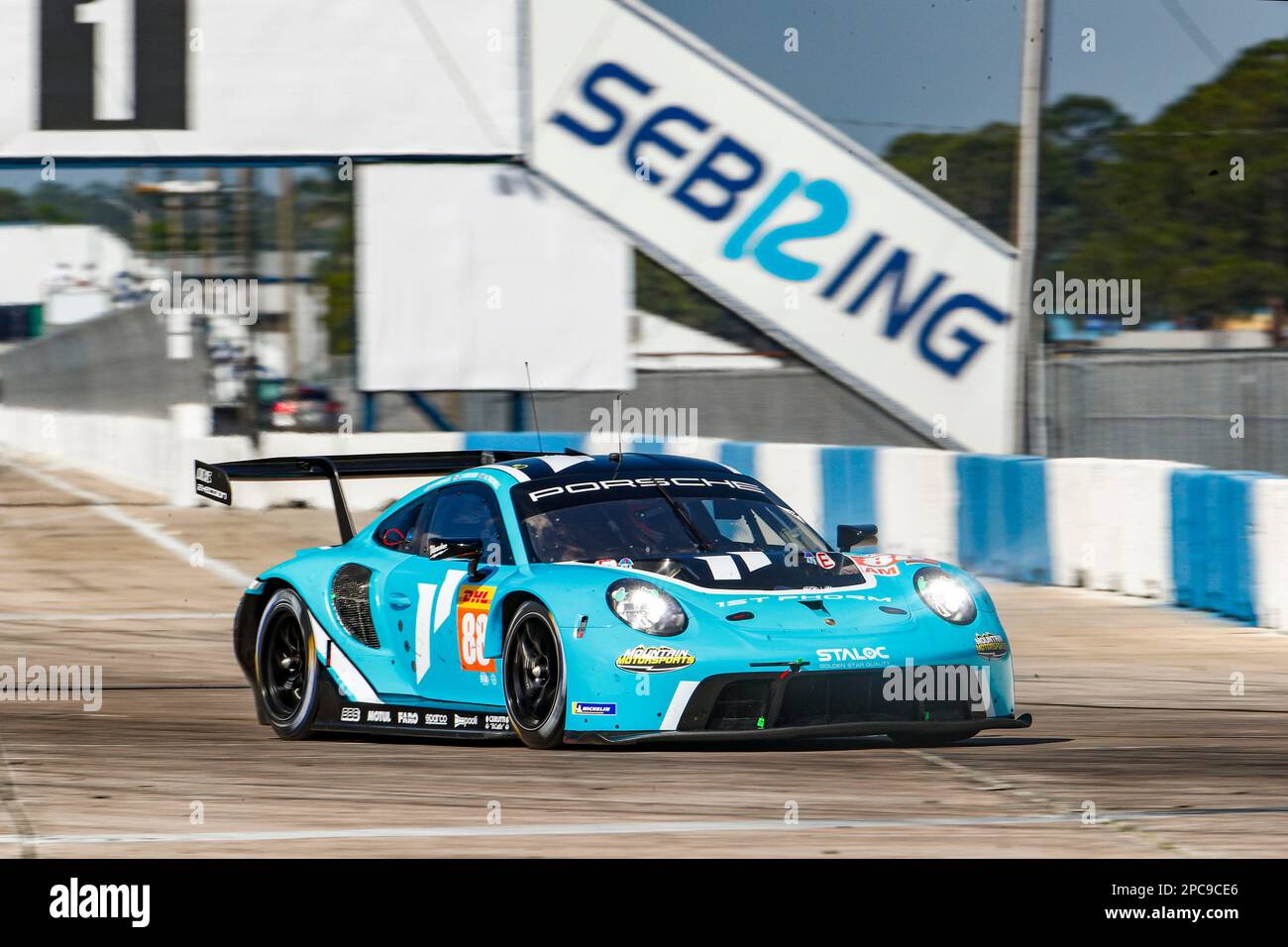 Sebring, Vereinigte Staaten. 11th Mar, 2023. Porsche 911 RSR, Proton ...