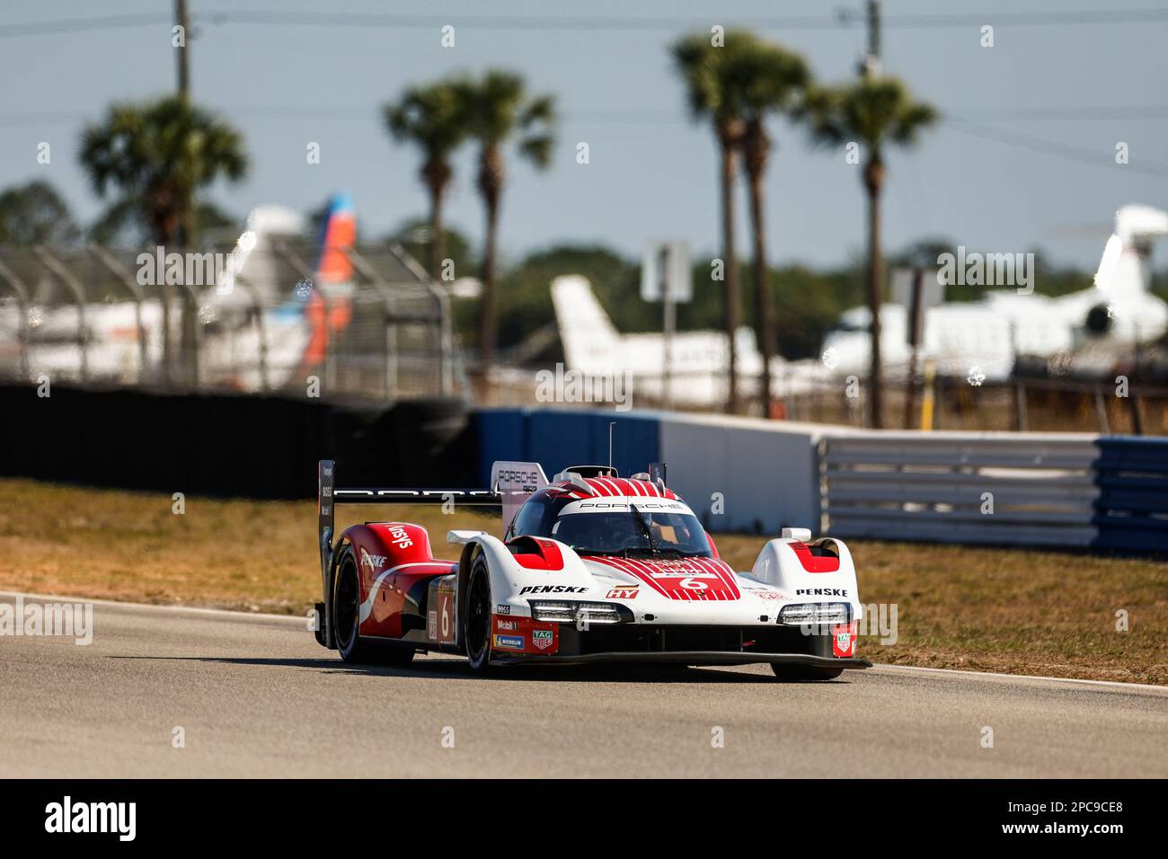 Sebring, Vereinigte Staaten. 12th Mar, 2023. Porsche 963, Porsche Penske Motorsport (#6), Kevin ...