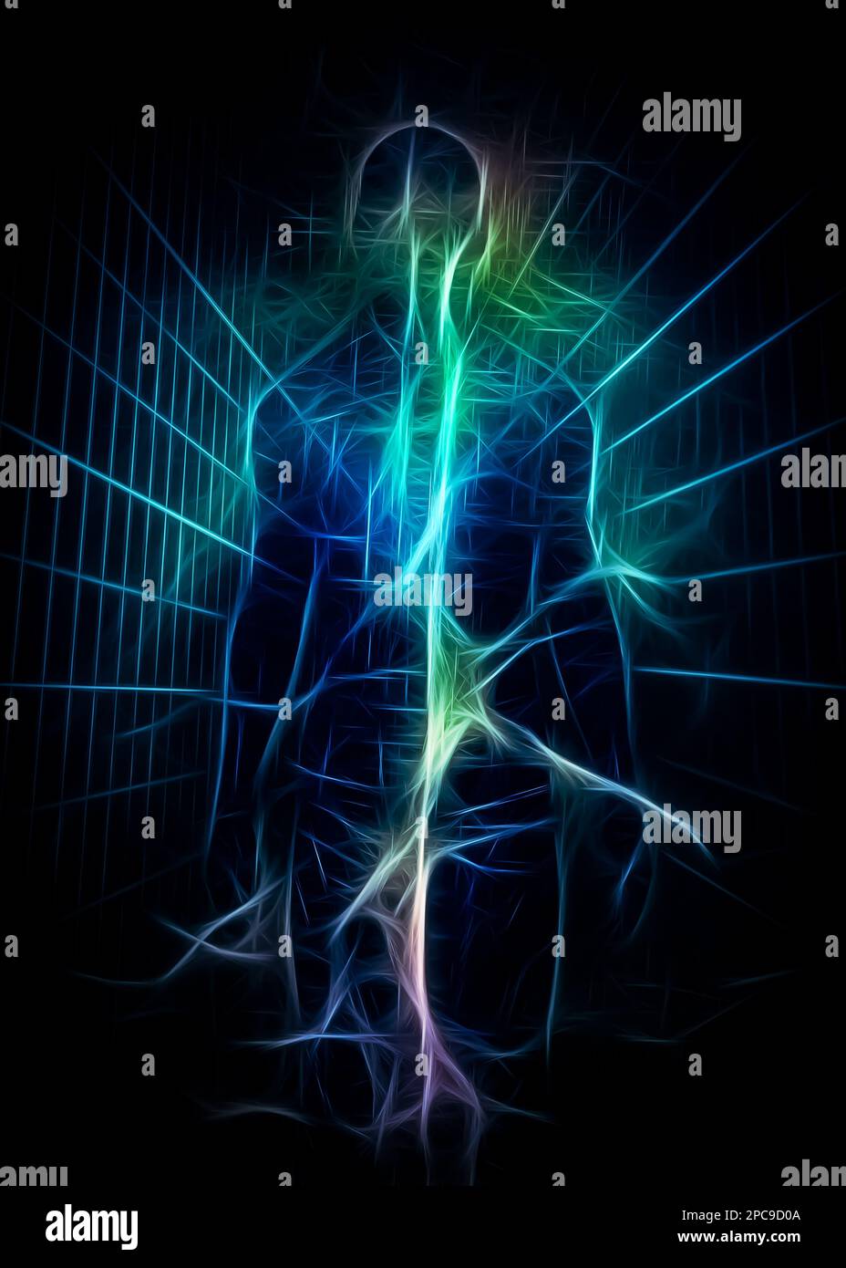 Human eternal energy. Modern spiritual art Stock Photo - Alamy