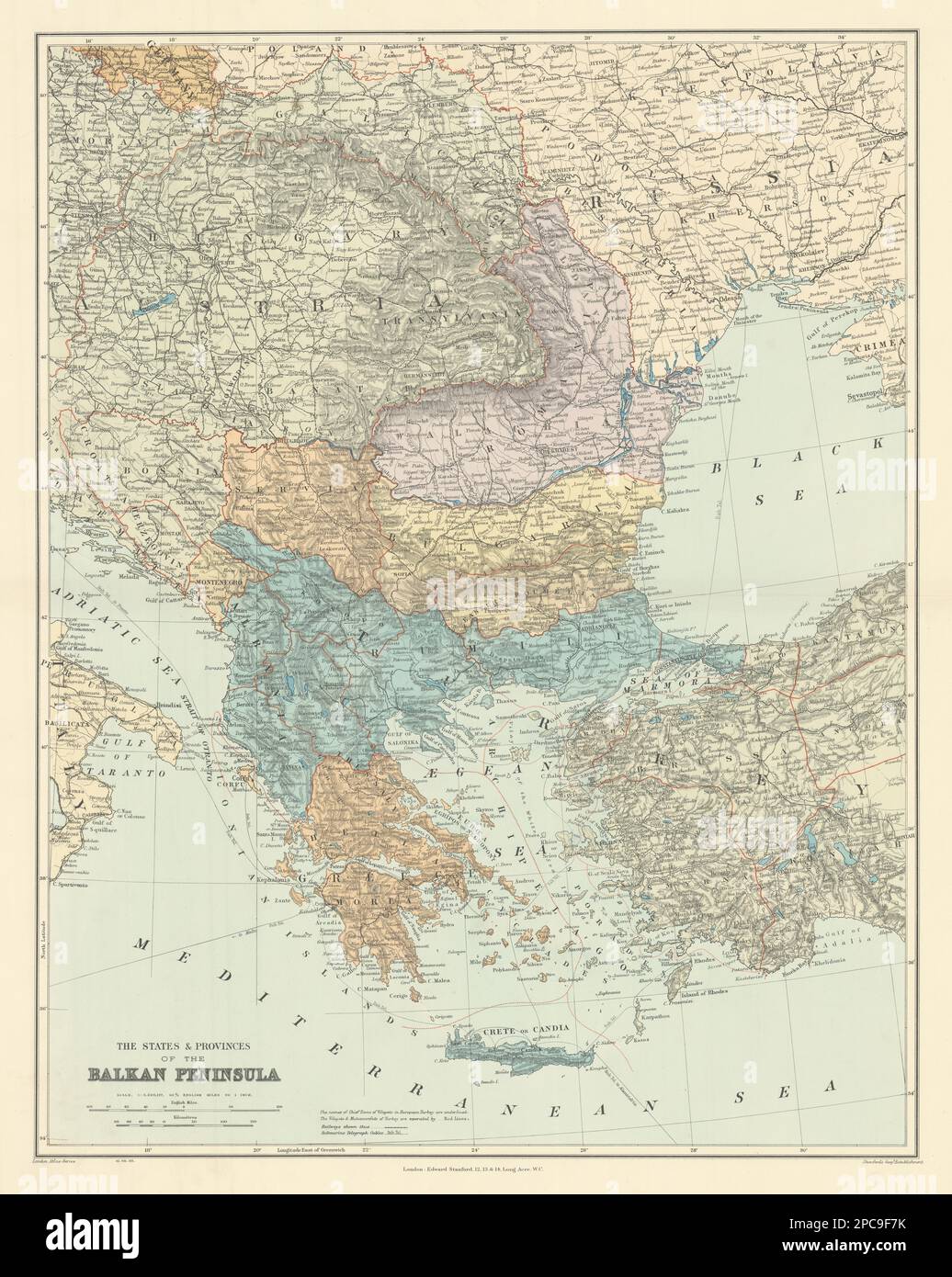 Balkans balkan states map hi-res stock photography and images - Alamy