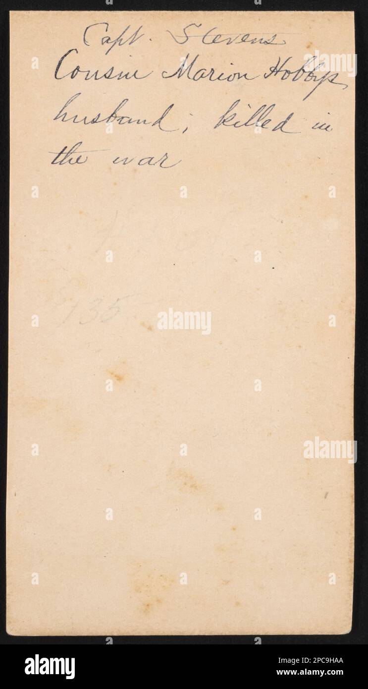 Captain Samuel Stevens of Co. G, 7th Wisconsin Infantry Regiment and Co ...