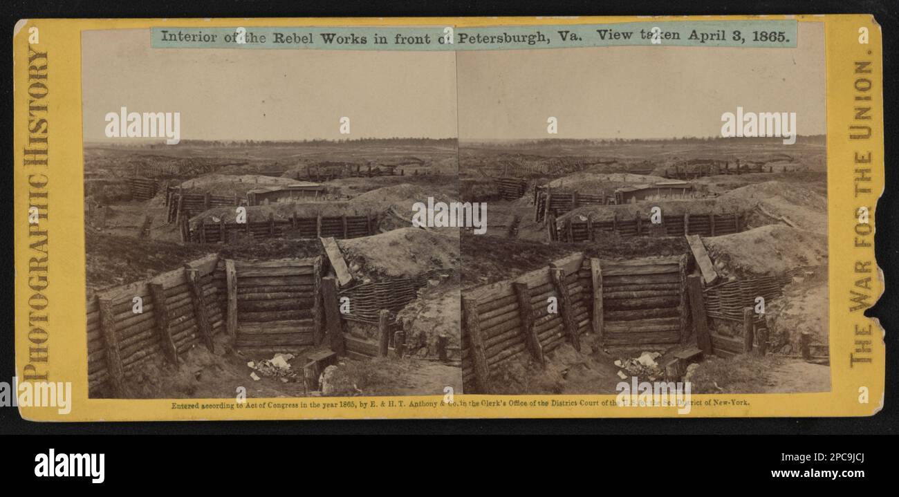 Interior of the rebel works in front of Petersburgh (i.e. Petersburg ...