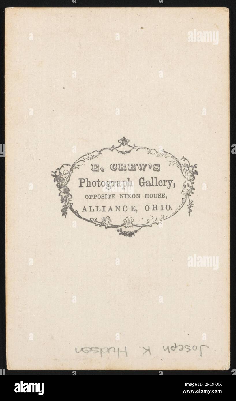 Major Joseph Kennedy Hudson of Co. C, 10th Kansas Infantry Regiment and ...