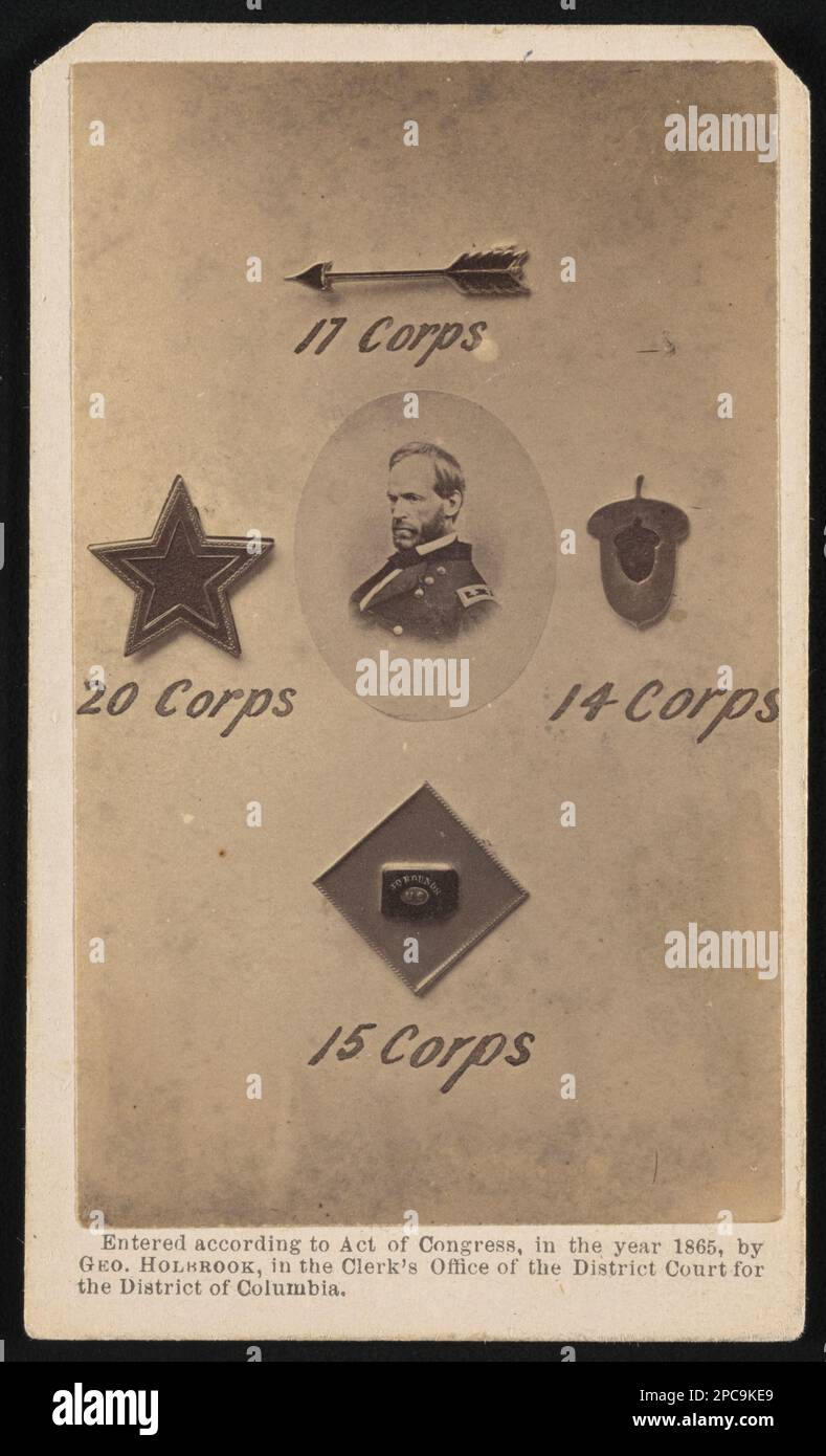 Portrait of General William Tecumseh Sherman of 13th Regular Army ...