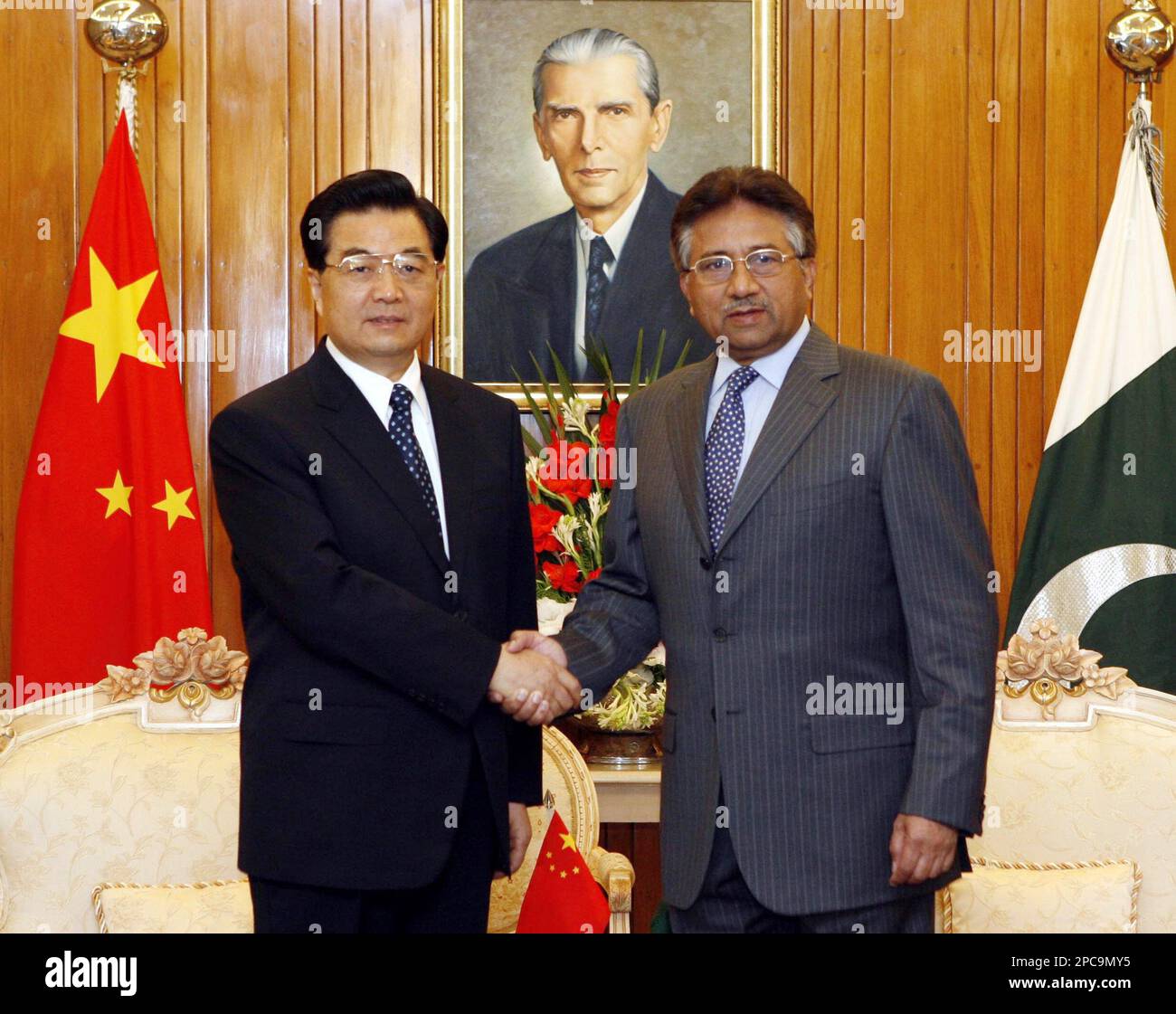 In this photo released by China's Xinhua news agency, Chinese President ...