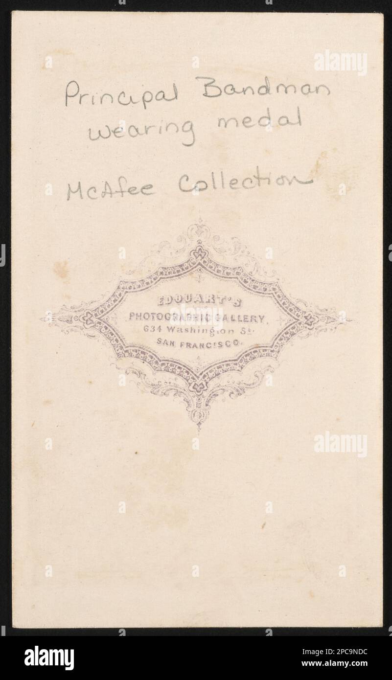 Unidentified Principal Bandsman of the California Militia in Union ...