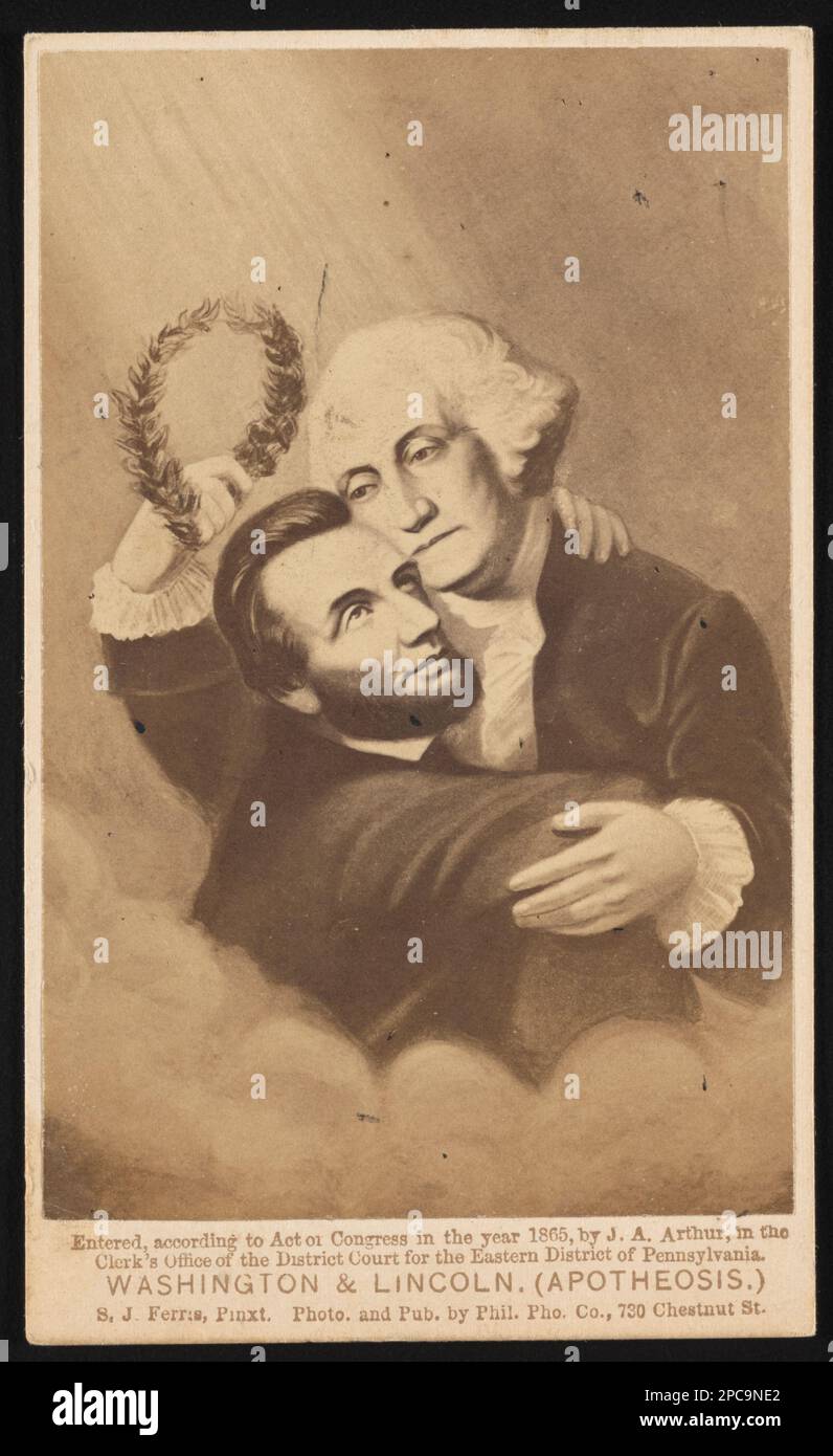 Washington & Lincoln (Apotheosis) / S.J. Ferris, Pinxt. ; Photo. and ...