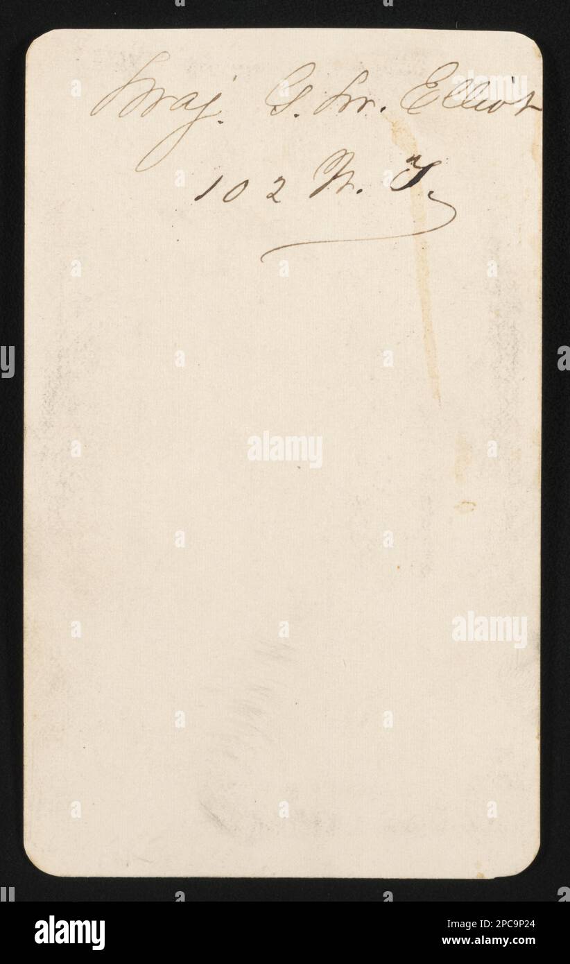 Major Gilbert Molleson Elliott of Co. E, 102nd New York Infantry ...